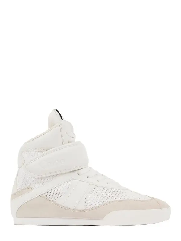Chloé Kick High-top Sneakers - Cloudy Cream
