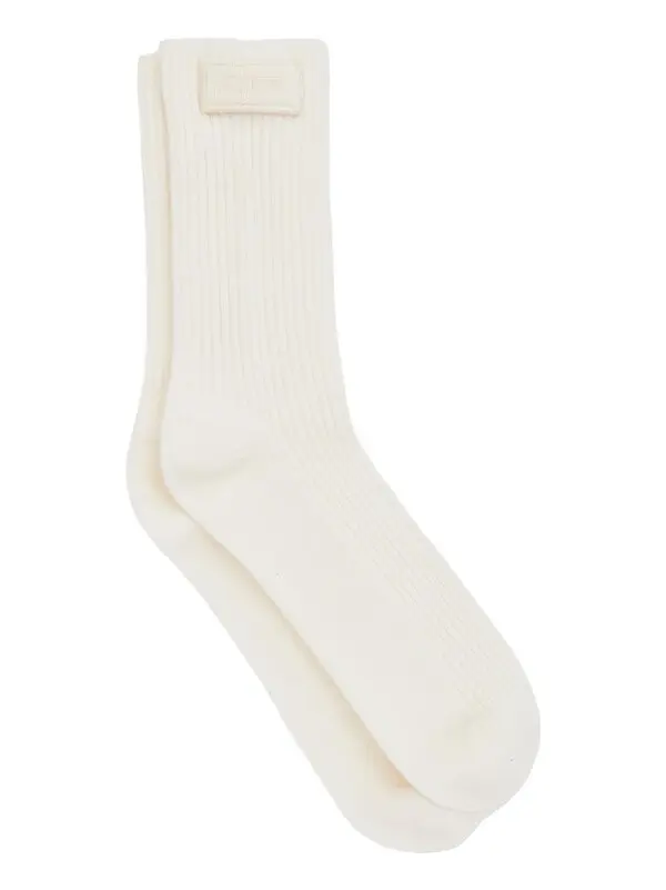 Chloé Signature Wool-knit Socks - Off White