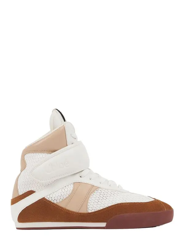 Chloé Kick High-top Sneakers - Natural Brown