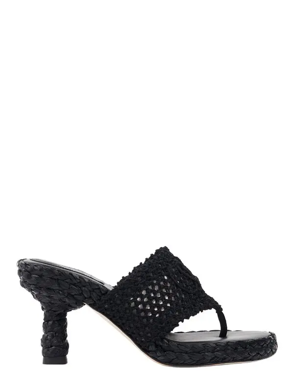 Chloé Isla Heeled Sandals - Black