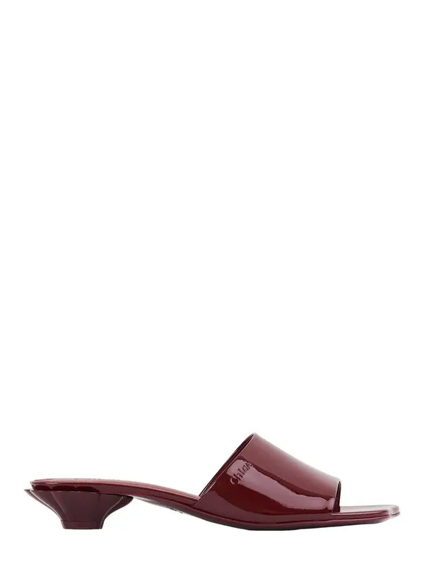 Chloé Flower Mules - Obscure Red