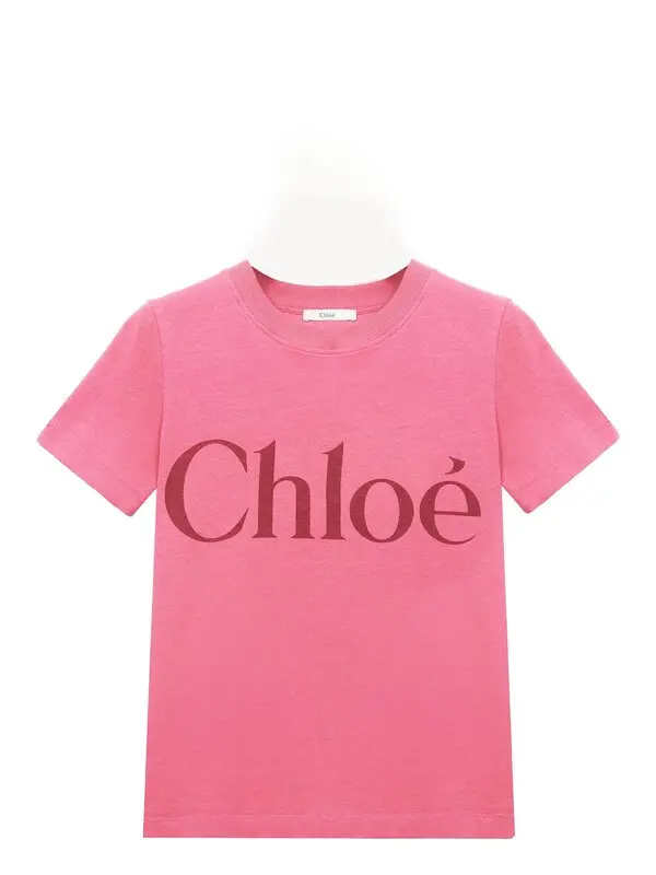 Chloé Baby Fit Logo T-shirt - Sweet Pink