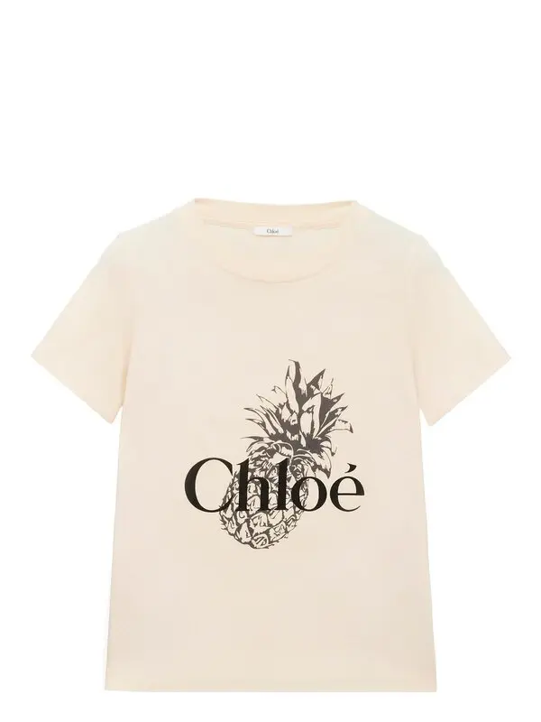 Chloé Logo T-shirt - Tender Peach