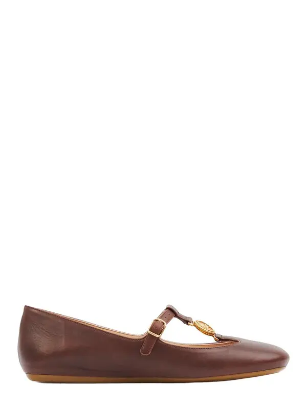 Chloé Leonore Ballerinas - Chocolate Brown