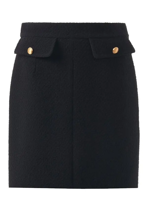 Chloé Knee-length Bouclette Skirt - Black