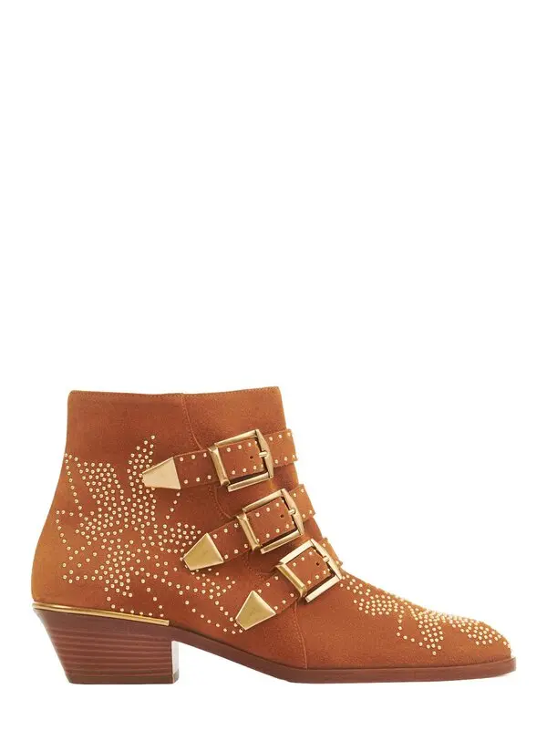 Chloé Susanna Ankle Boots - Ginger Brown