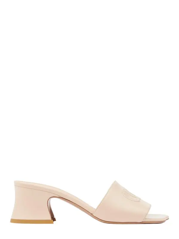 Chloé Soleil Heeled Mule - Sweet Beige