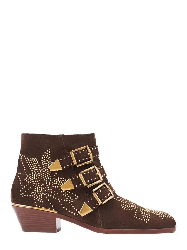 Chloé Susanna Ankle Boots - Chocolate Brown