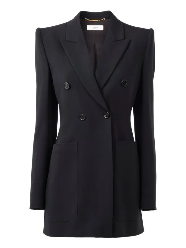 Chloé Double-breasted Tailored Jacket - Black