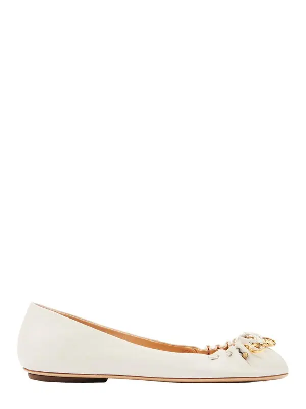 Chloé Charms Ballerinas - Eggshell