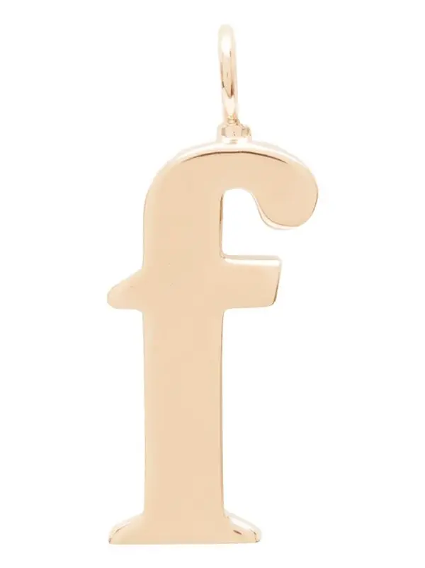 Chloé Alphabet Letter F Charm - Light Gold