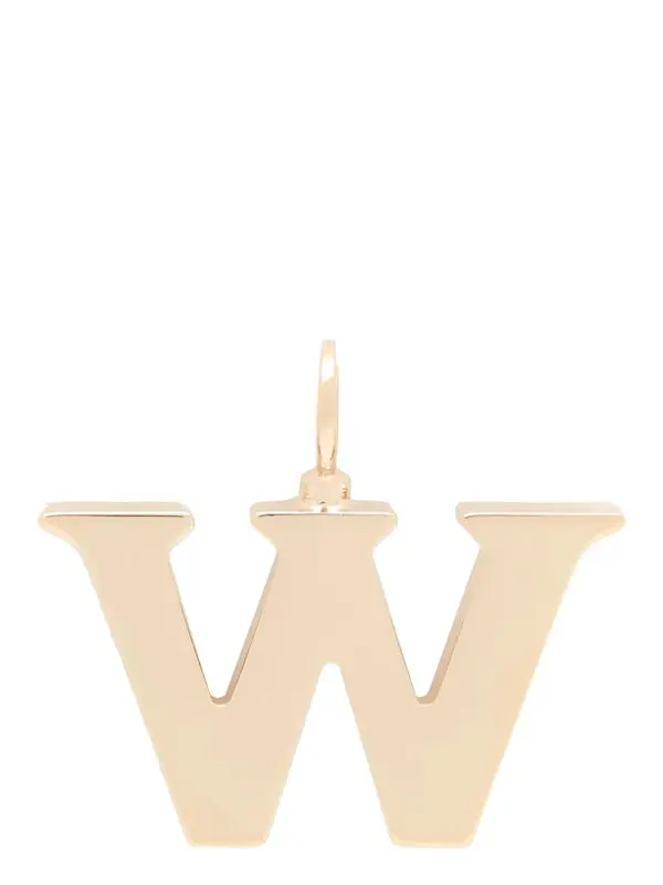 Chloé Alphabet 'w' Charm - Light Gold