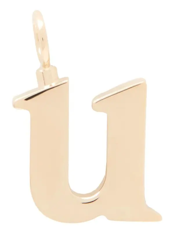 Chloé Alphabet Letter U Charm - Light Gold