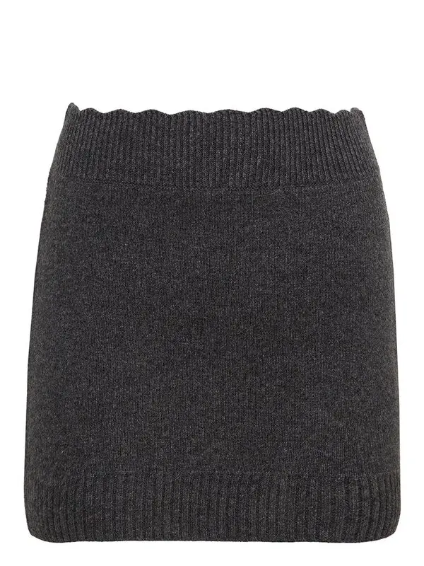 Chloé Fitted Knit Mini Skirt - Confident Grey
