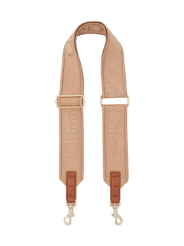 Chloé Adjustable Canvas Strap - Soft Tan