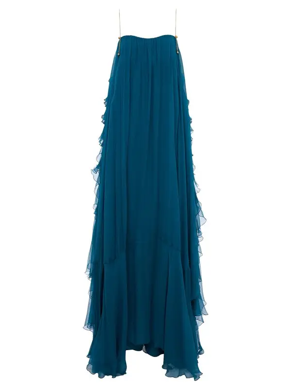Chloé Sleeveless Long Dress - Lovely Teal