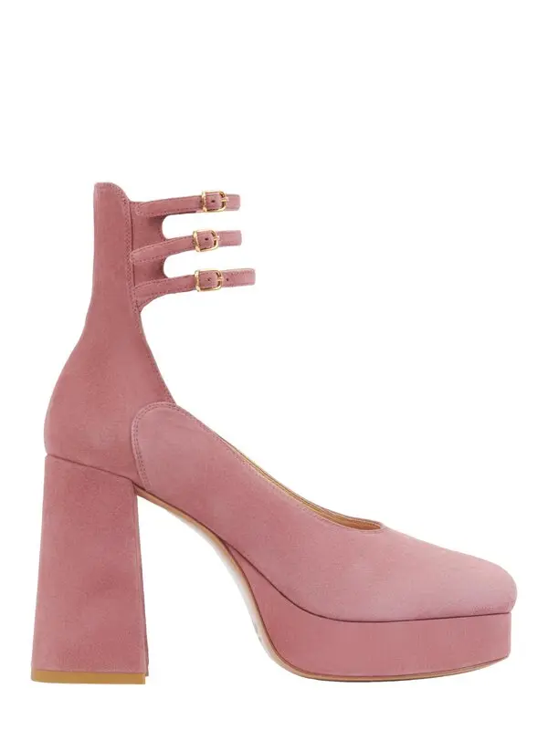 Chloé Loti Platform Pump - Faded Rose
