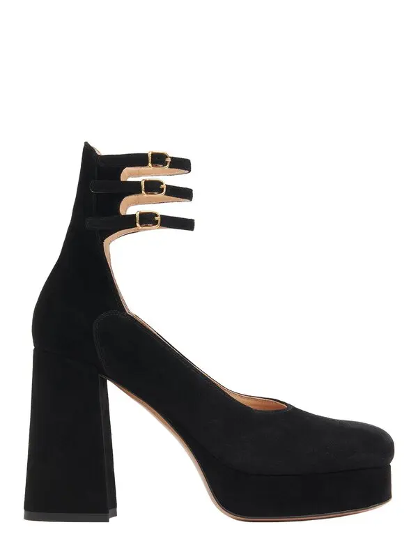 Chloé Loti Platform Pumps - Black