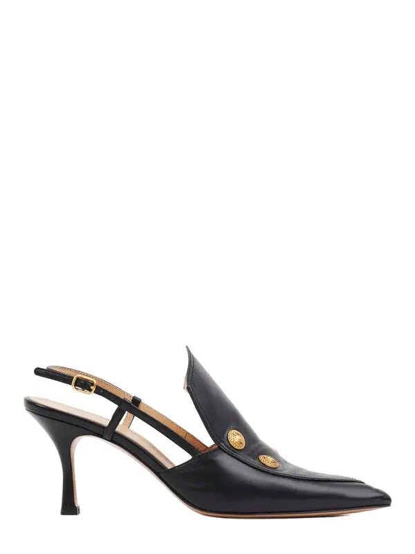 Chloé Agnes Slingback Pumps - Black