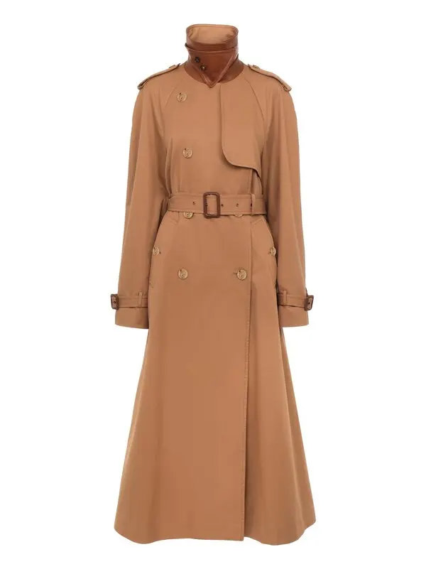 Chloé Long Trench Coat - Golden Brown