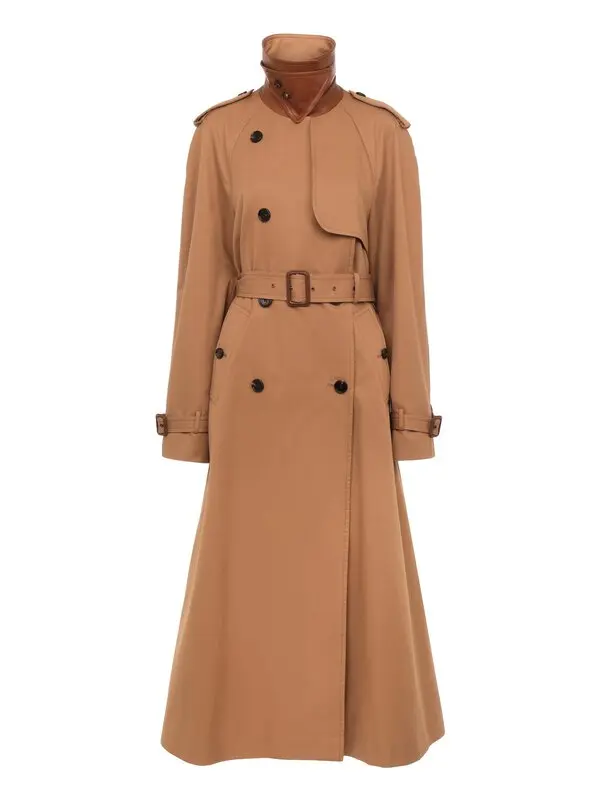 Chloé Long Trench Coat - Golden Brown