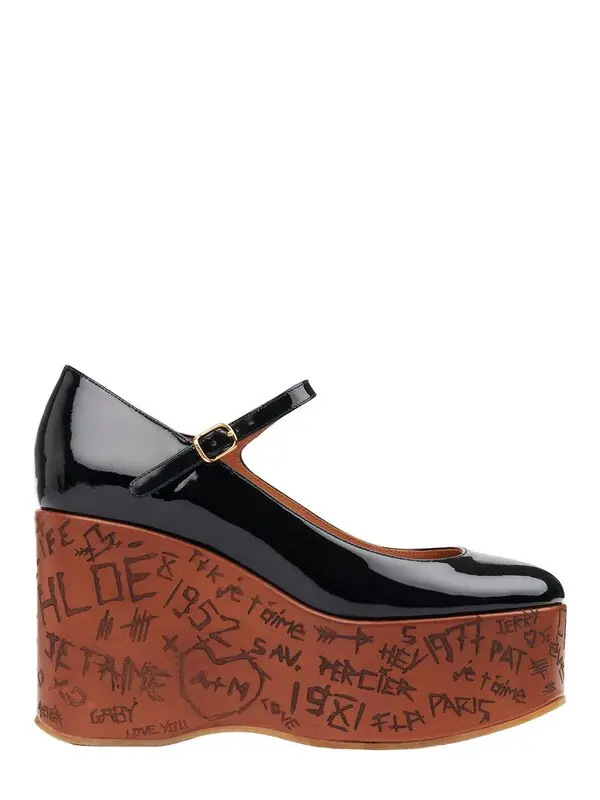 Chloé Maxime Wedge Pump - Black