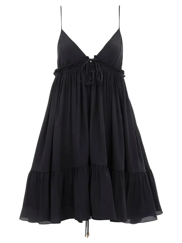 Chloé Thin-strap Mini Dress - Black