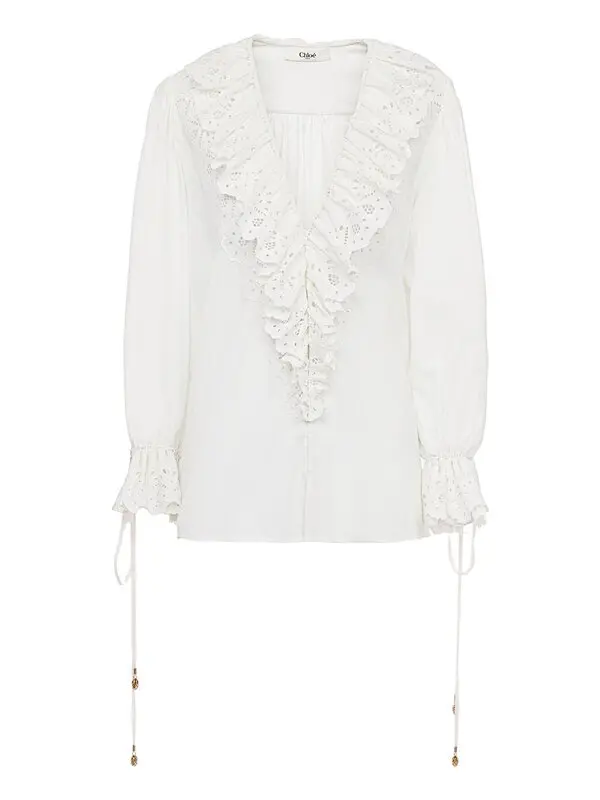 Chloé Puff-sleeve Top - Iconic Milk