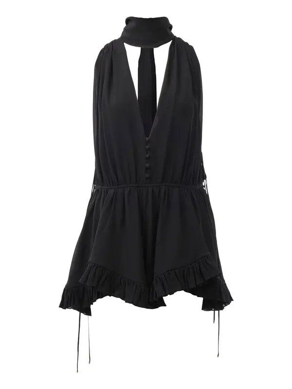 Chloé Georgette Jumpsuit - Black