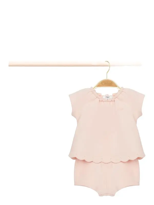 Chloé Baby Romper - Pastel Pink