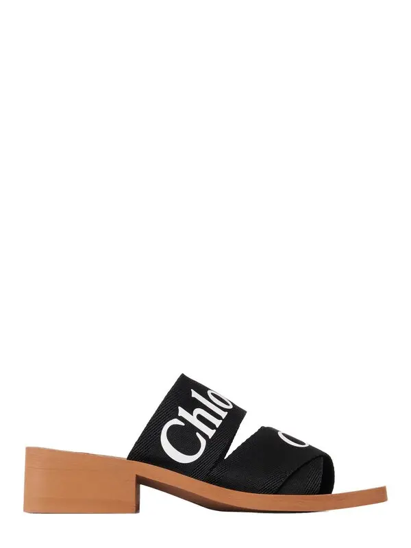 Chloé Woody Heeled Mule - Black