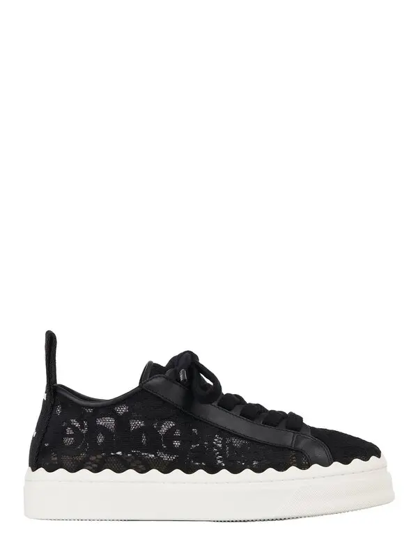 Chloé Lauren Lace-up Sneakers - Black