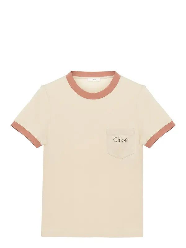 Chloé Cotton Jersey T-shirt - Blossom Beige