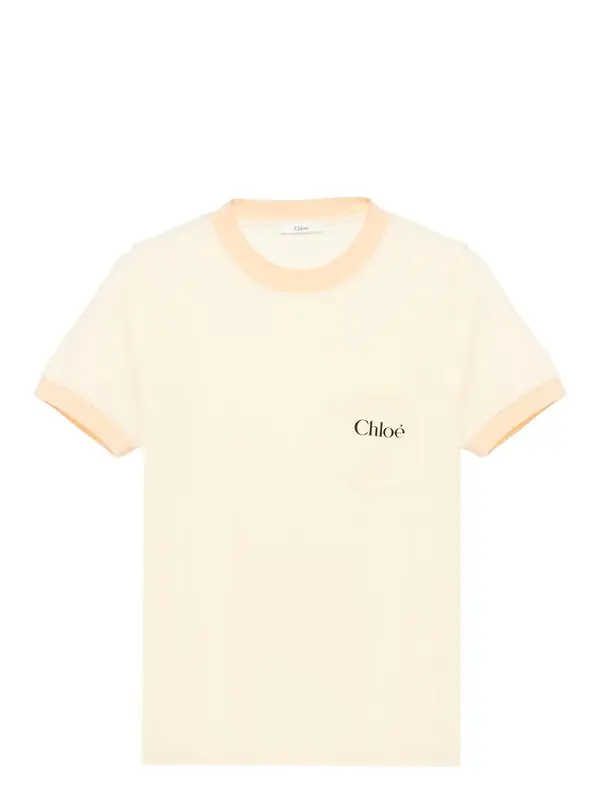 Chloé T-shirt With Logo - Blondie Yellow
