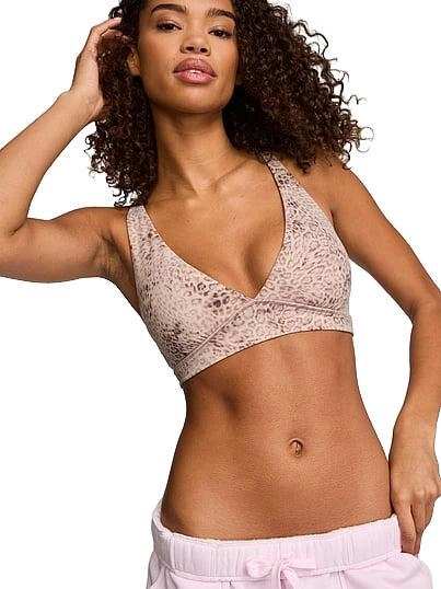 Pink Relay™ Criss-cross Plunge Sports Bra - Print