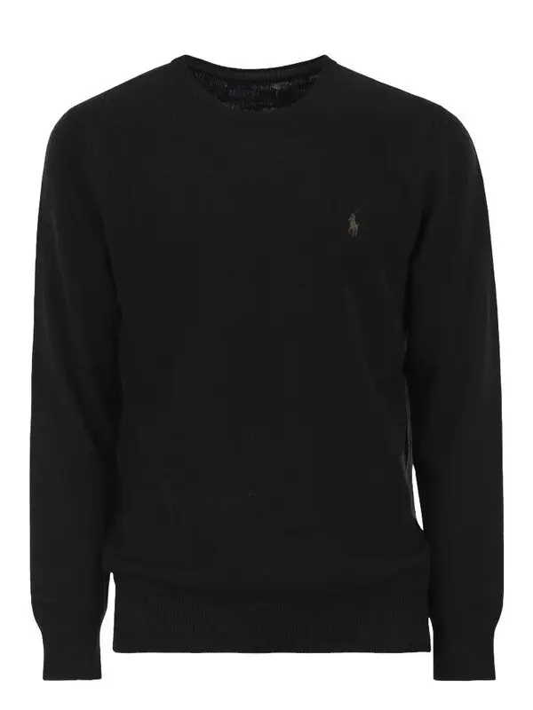 Ralph Lauren Wool Crew Neck Jumper - Black