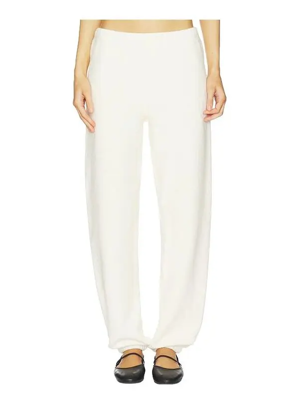 Eterne Classic Reverse French Terry Sweatpant - Cream