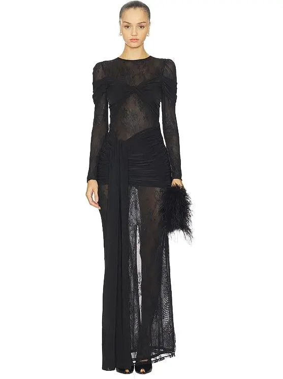 PatBO Laila Lace Gown - Black