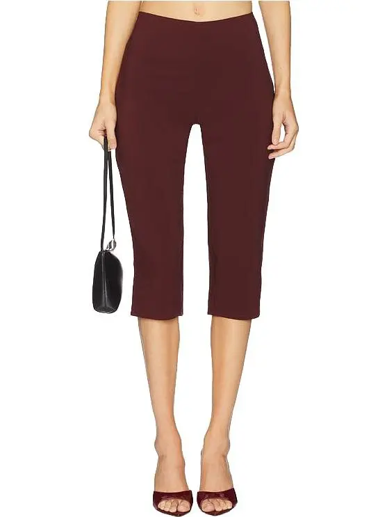 RUNAWAY THE LABEL Gisele Capri Pants - Bitter Chocolate