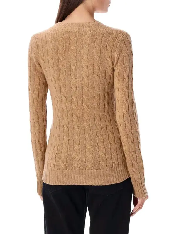 Ralph Lauren Cable Knit Pullover - Collection Camel Melange