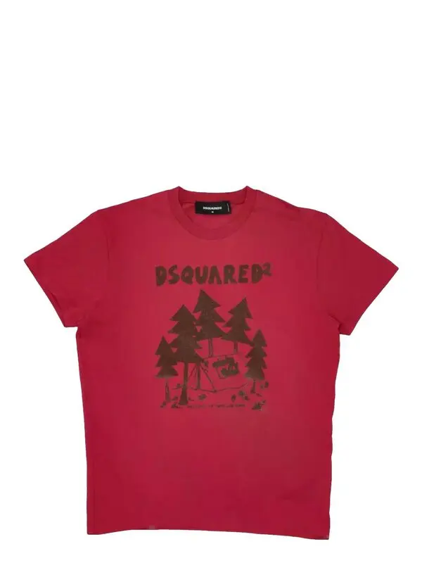 Dsquared2 Graphic Print T-shirt - Red