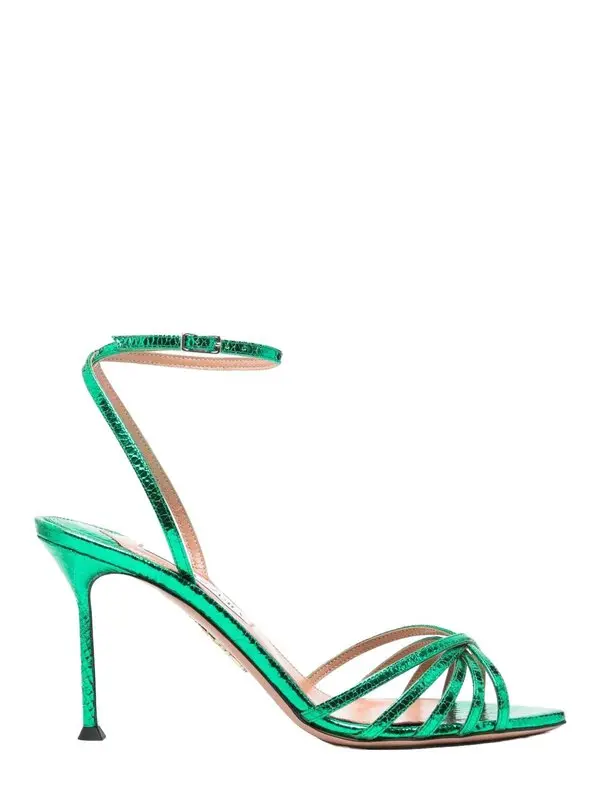 AQUAZZURA 85mm Pointed-toe Sandals - Green