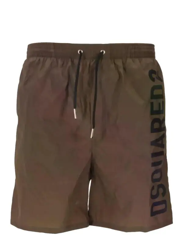 Dsquared2 Logo-detail Swim Shorts - Brown