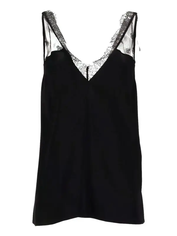 Stella McCartney Lace Trim Top - Black