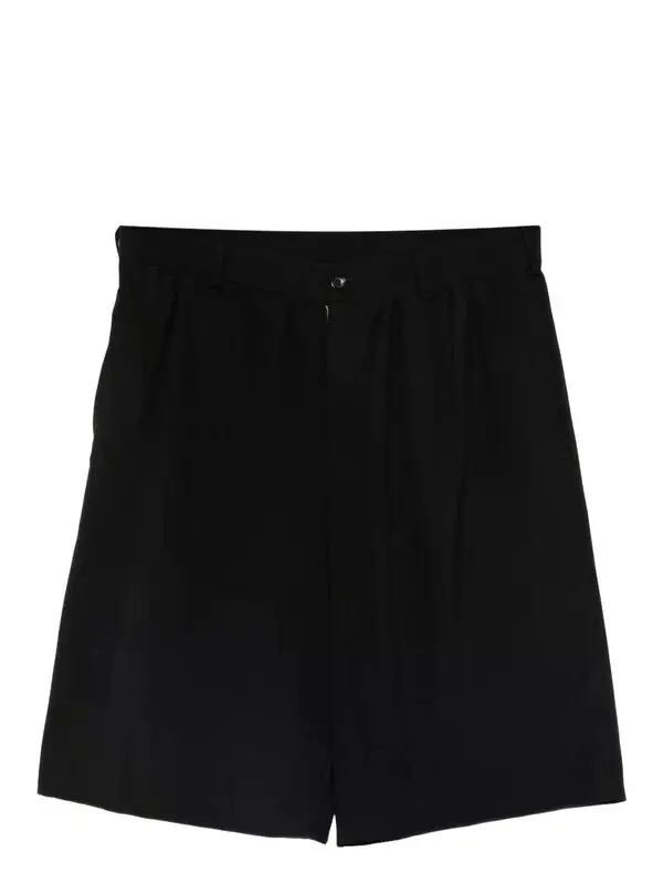 Comme Des Garçons Wool Shorts - Black