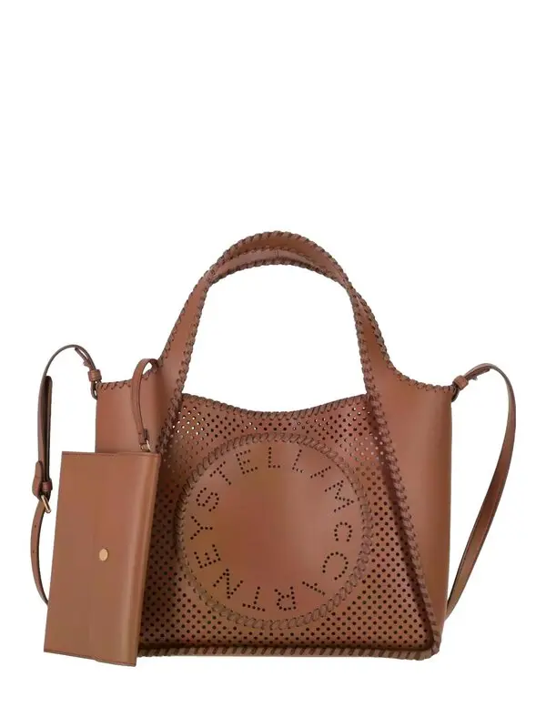 Stella McCartney Perforated Cross Body Bag - Brown