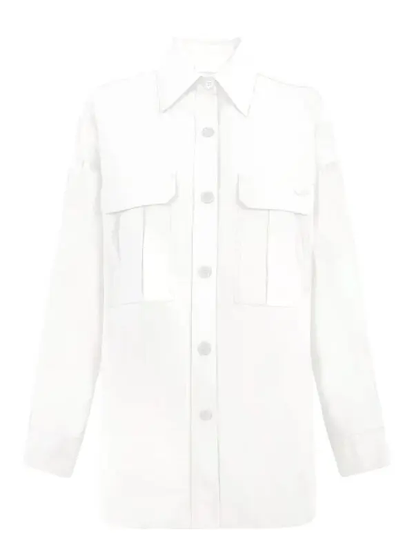 P.a.r.o.s.h Patch-pocket Shirt - White