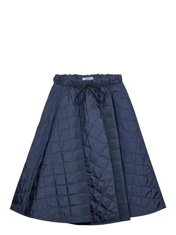 Prada Re-nylon Flared Skirt - Blue