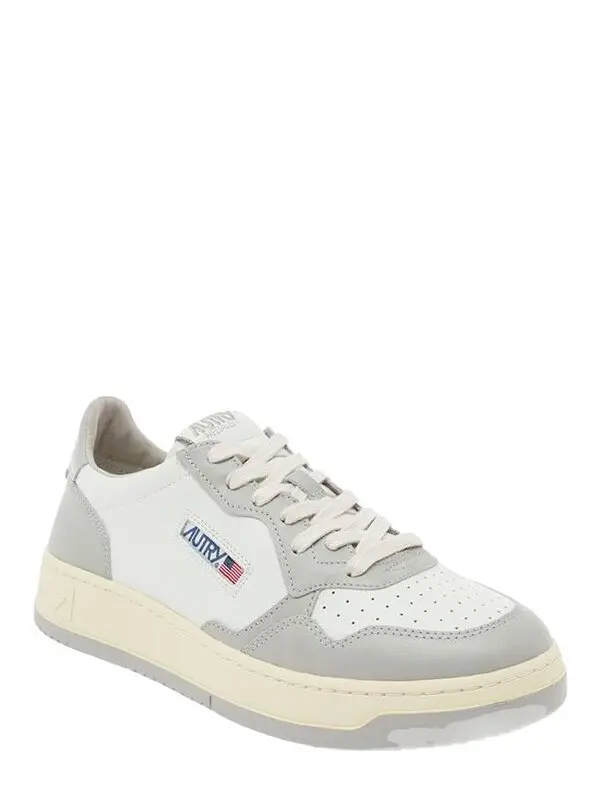 AUTRY Medalist Low Top Sneakers With Logo Detail - Grey