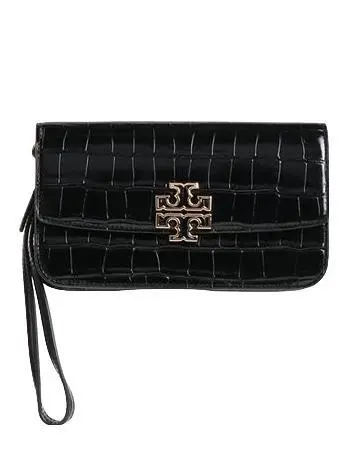 Tory Burch Leather Clutch - Black